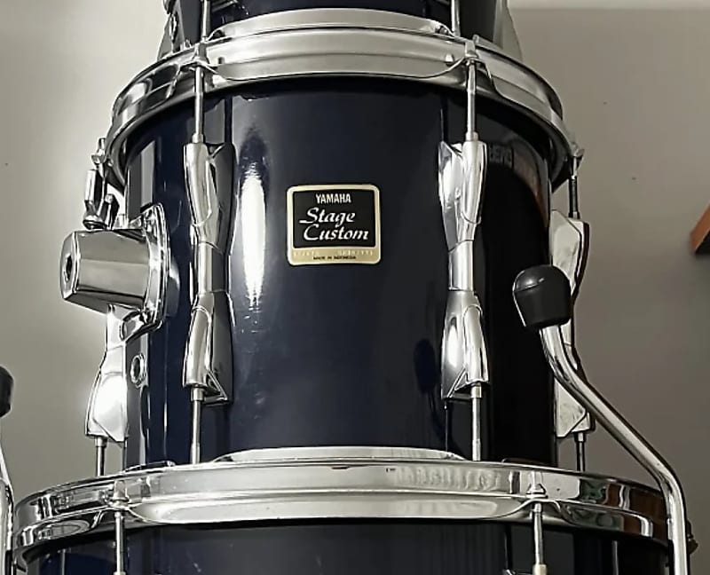 Yamaha Stage Custom 10x9 Tom Midnight Blue Purple 1990s | Reverb
