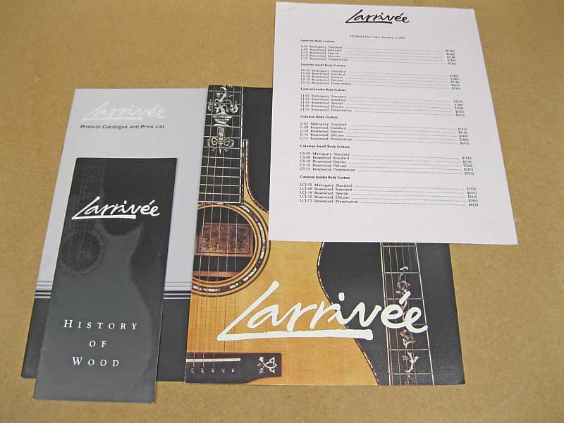 Larrivee Guitars Catalog Bundle | Reverb