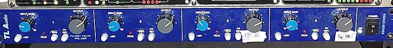 TL Audio Indigo Series QUAD TUBE Preamp (4 Pres) 90s - Blue | Reverb