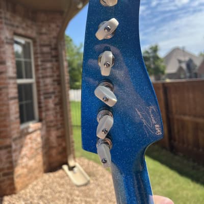 Kauer Banshee Blue Sparkle Wolfetone Pickups | Reverb
