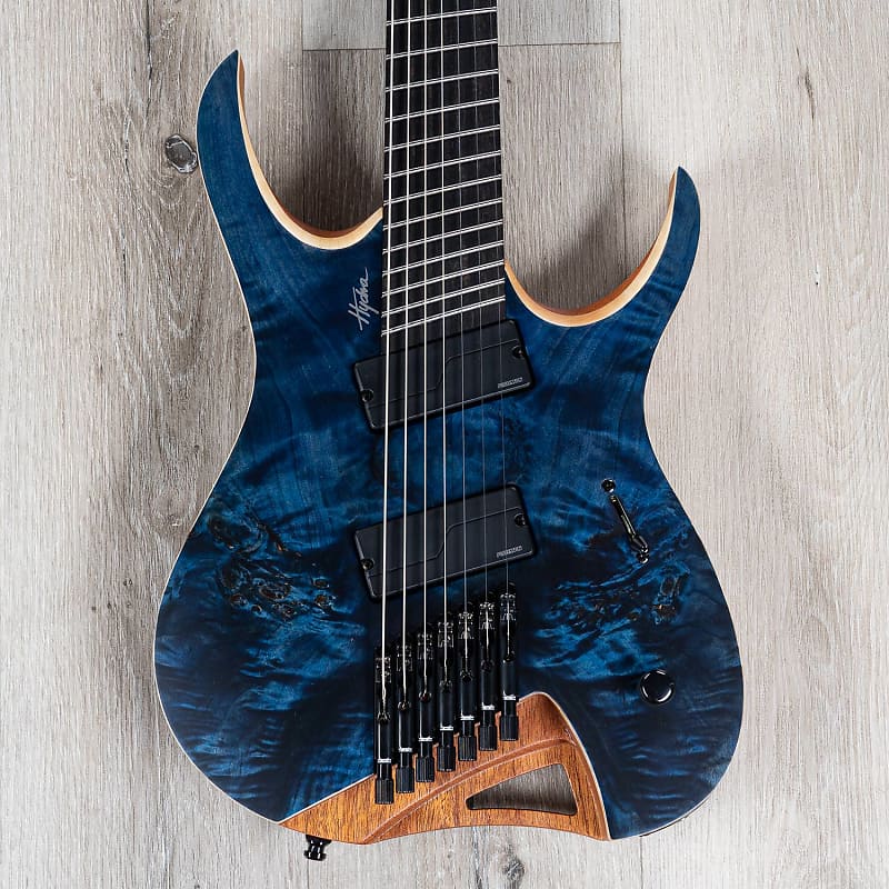 Mayones Hydra Elite 7 VF Multi-Scale 7-String Guitar, Ebony, | Reverb