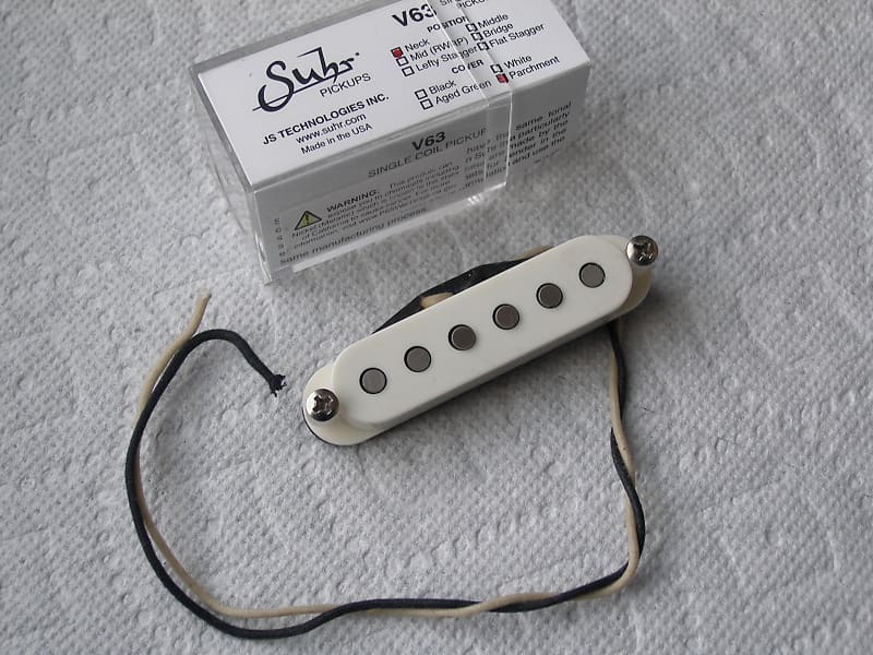 Suhr V63 Single Coil Neck Pickup, Parchment. | Reverb