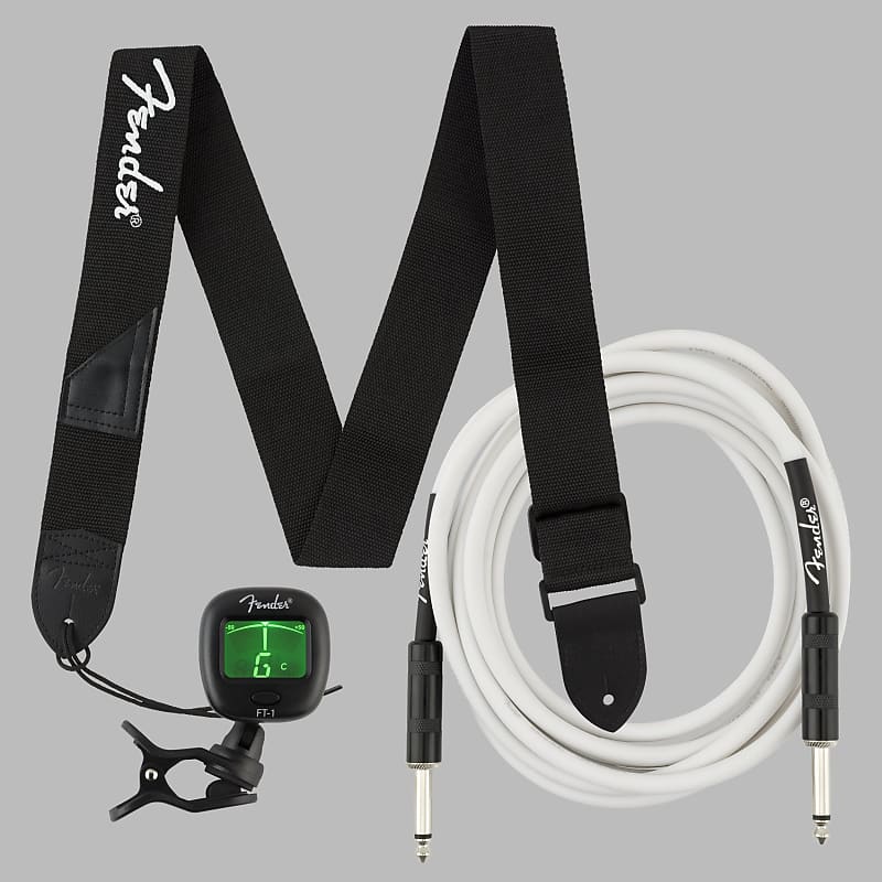 Fender Accessories Bundle Pack - Cable, Tuner, Strap | Reverb