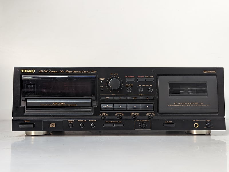 Teac AD-500 Compact Disc Player / Reverse Cassette Deck | Reverb