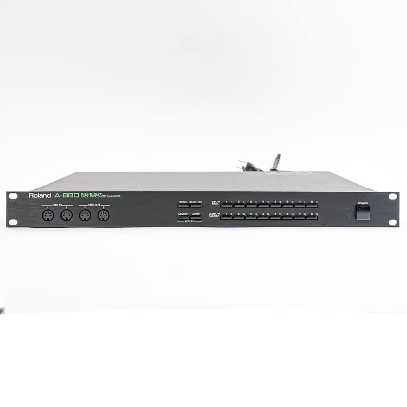 Roland A-880 8 In / 8 Out MIDI Patcher / Mixer Rackmount | Reverb