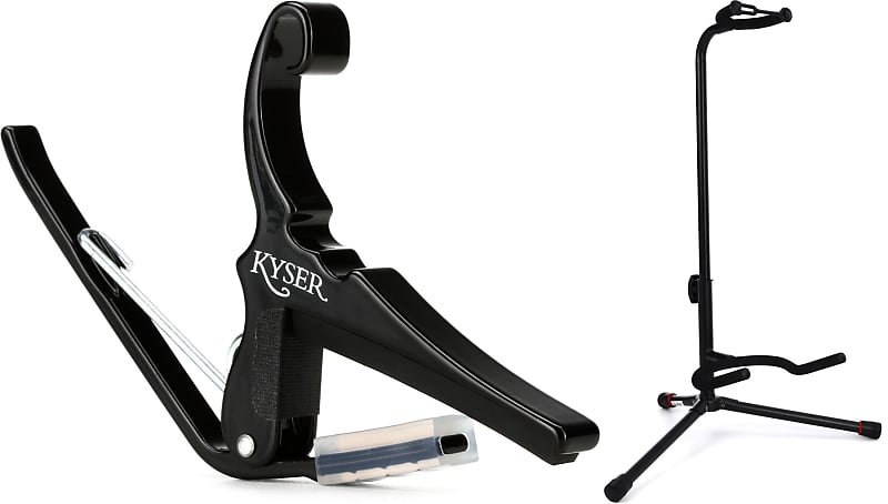 Kyser Quick-Change Capo - Black Bundle with Gator Frameworks | Reverb