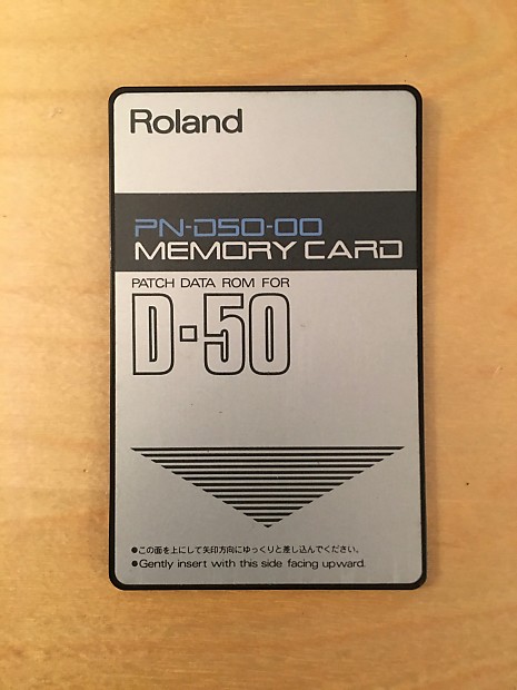 Roland D-50 / D-550 Memory Card | Reverb