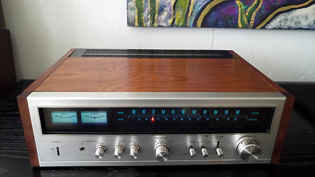 Pioneer TX-9100 Silver-face Tuner in original wood box | Reverb