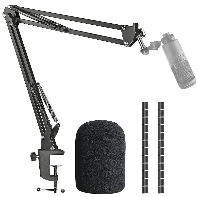At2020 Mic Boom Arm Stand With Pop Filter, Compatible With | Reverb