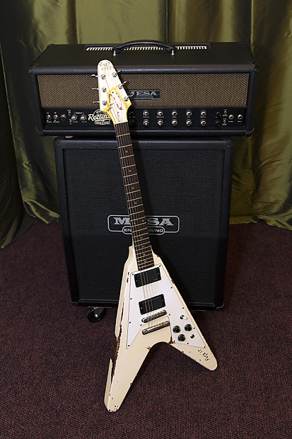 Electra Flying Wedge 1970 Aged White | Reverb