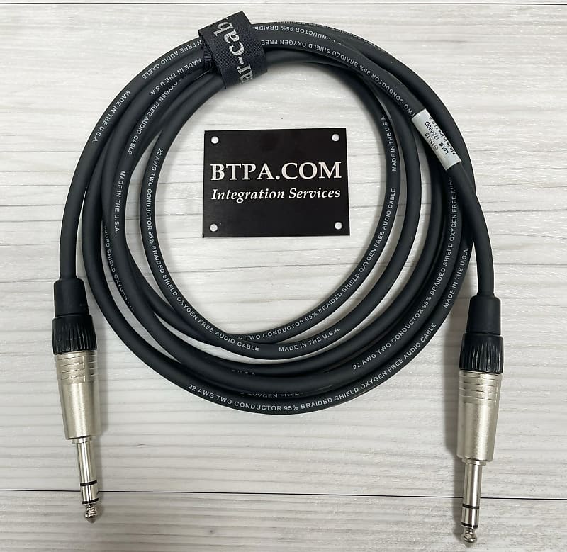 Best-Tronics Pro Audio Stereo Right Angle to Straight Cable - | Reverb