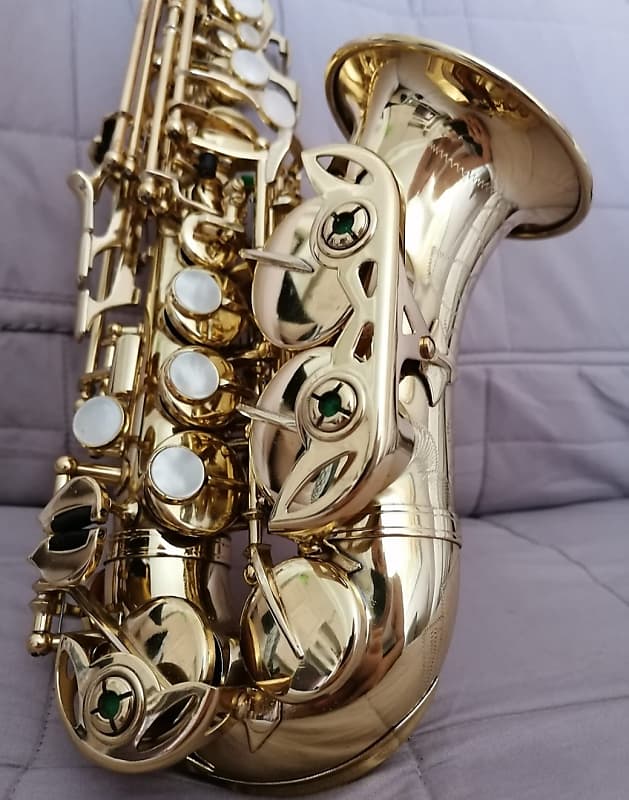 Rampone and Cazzani Deluxe Bb curved soprano saxophone , made | Reverb