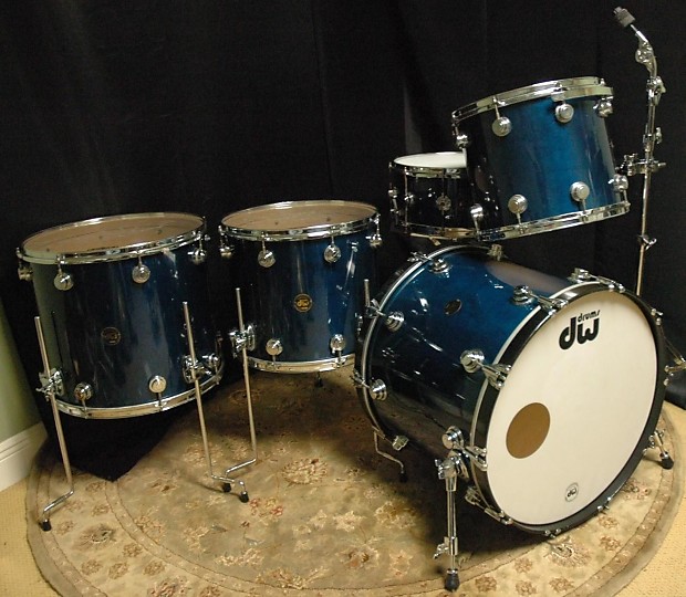 DW Collector's Series 4 or 5-Piece Drum Set, Royal Blue with | Reverb