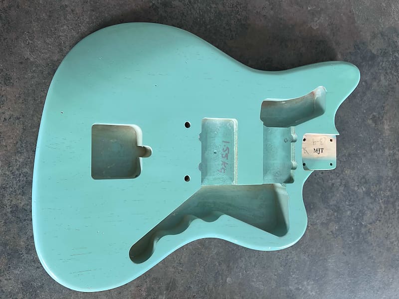 MJT Vintage Jazzmaster Pine Body - Relic Sonic Blue - | Reverb UK