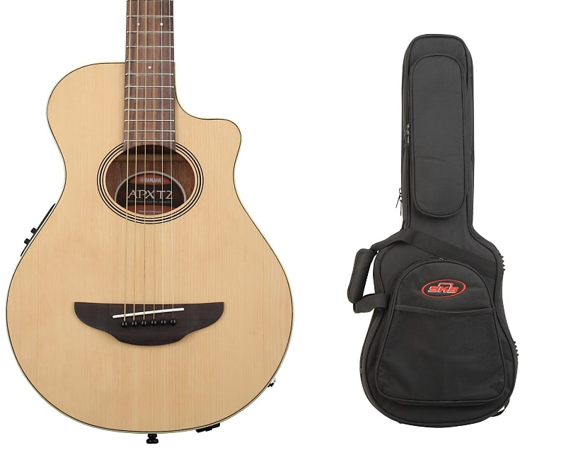 Yamaha APXT2 3/4-size Thin-line Cutaway - Natural Spruce | Reverb