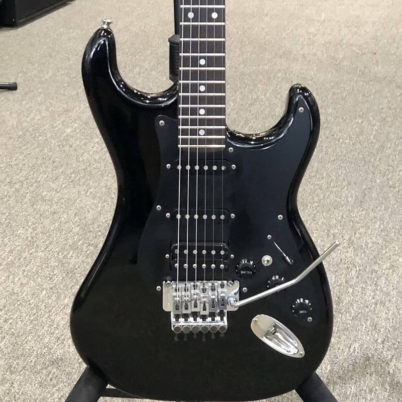 1984 Kramer Focus 3000 HSS - Black with Banana Headstock and | Reverb