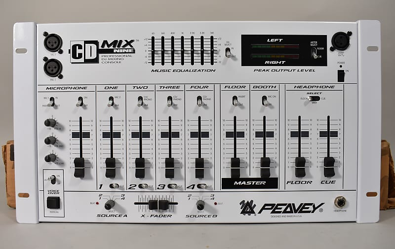 Peavey CD Mix Nine Mixer White Original Box And Manual | Reverb