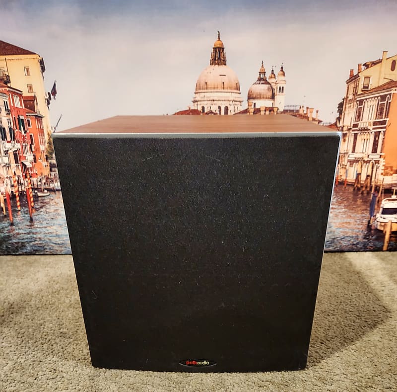 Polk Polk Audio PSW10 Powered subwoofer (red wood finish) | Reverb