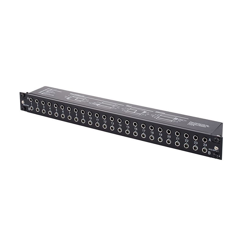 Neutrik NYS-SPP-L1-USA 1/4" Programmable Patch Bay 1U 19" | Reverb
