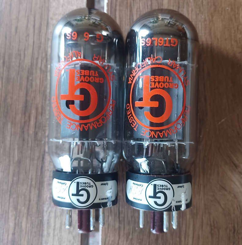 Matched Pair Groove Tubes GT6L6S -- 6L6 Power Tubes | Reverb