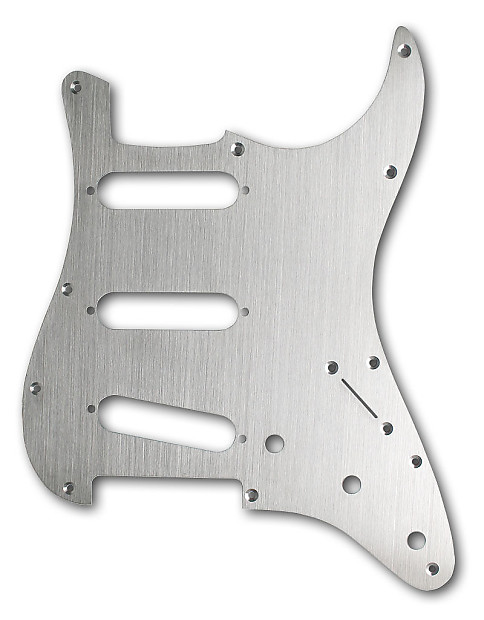 Fine-Brushed Steel Strat Stratocaster Pickguard | Reverb