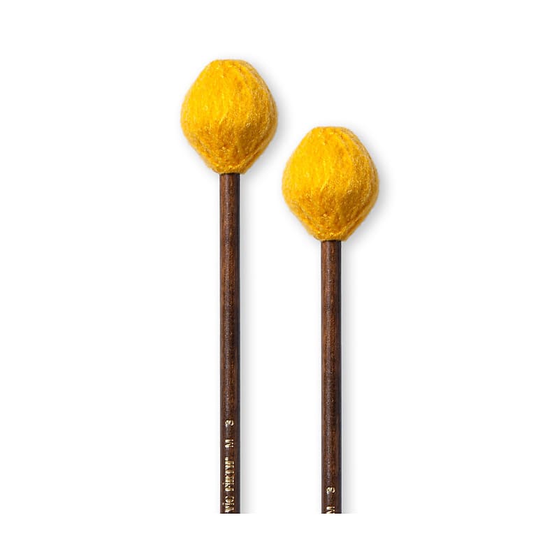 Vic Firth M3 Medium Yarn Mushroom Head Keyboard Mallets | Reverb