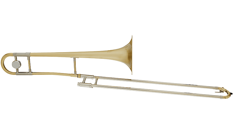 Blessing BTB-1287 Student Trombone - Lacquered Brushed Brass | Reverb