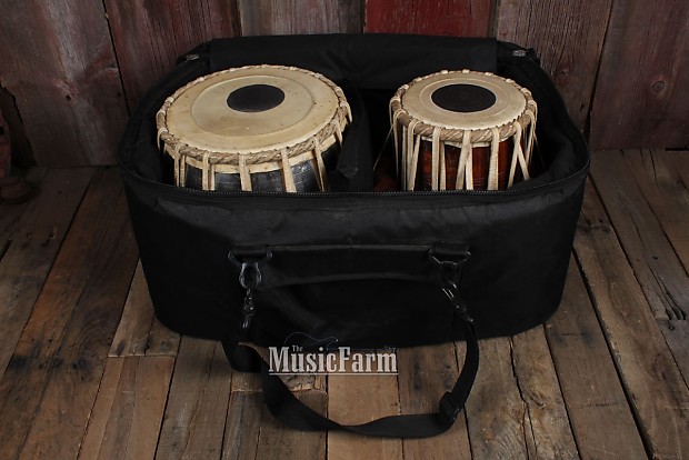 Tabla Set Indian Hand Drums Chromed Brass Bayan Wood Dayan | Reverb