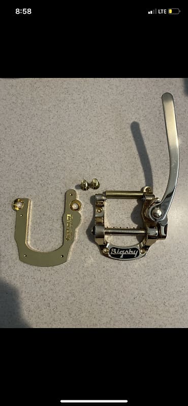 Bigsby B5 Gold With Vibramate VST SG And BricksBiggsFix | Reverb