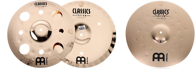 Meinl Cymbals 12 inch Classics Custom Trash Stack Bundle with | Reverb