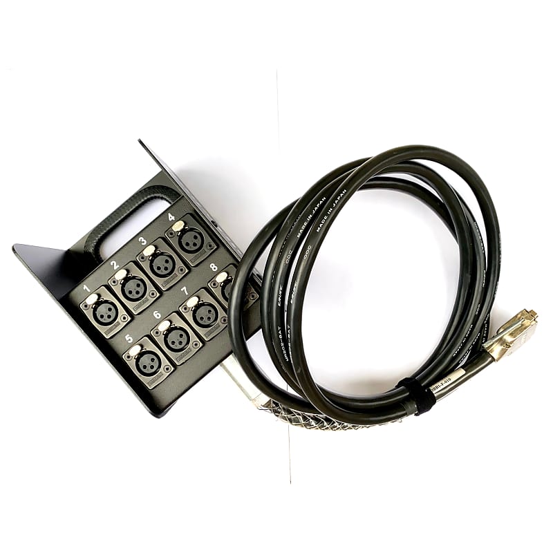 Whirlwind DB25 male to stage box w/ (8) XLRF gold, Digi/ Tasc | Reverb