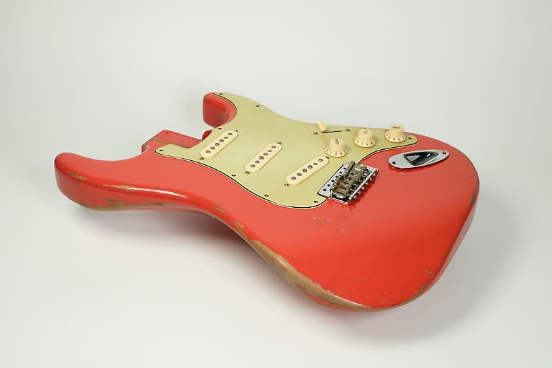 Freakaster Stratocaster Relic Body Fiesta Red Over | Reverb Canada