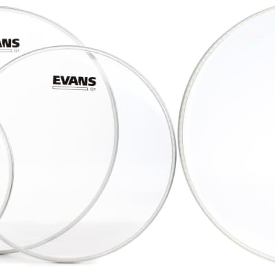 Evans G1 Clear 3-piece Tom Pack - 10/12/14 inch Bundle with | Reverb