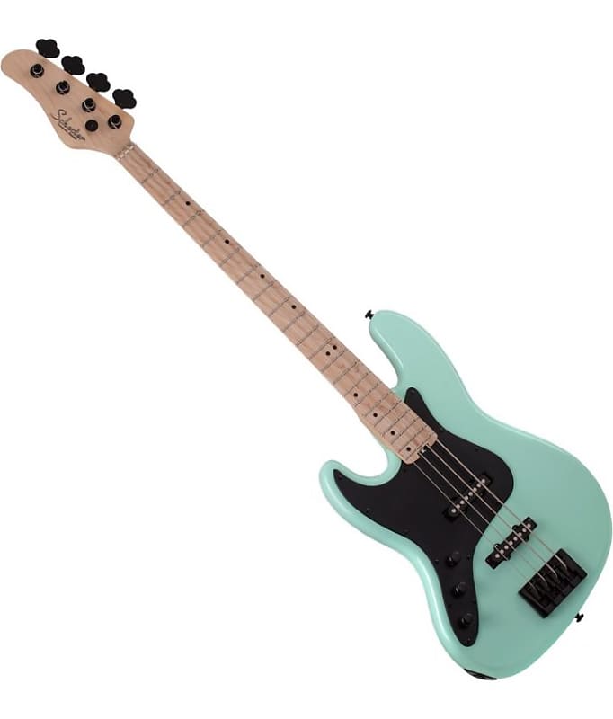 Schecter J-5 Left Handed Electric Bass in Sea foam Green | Reverb