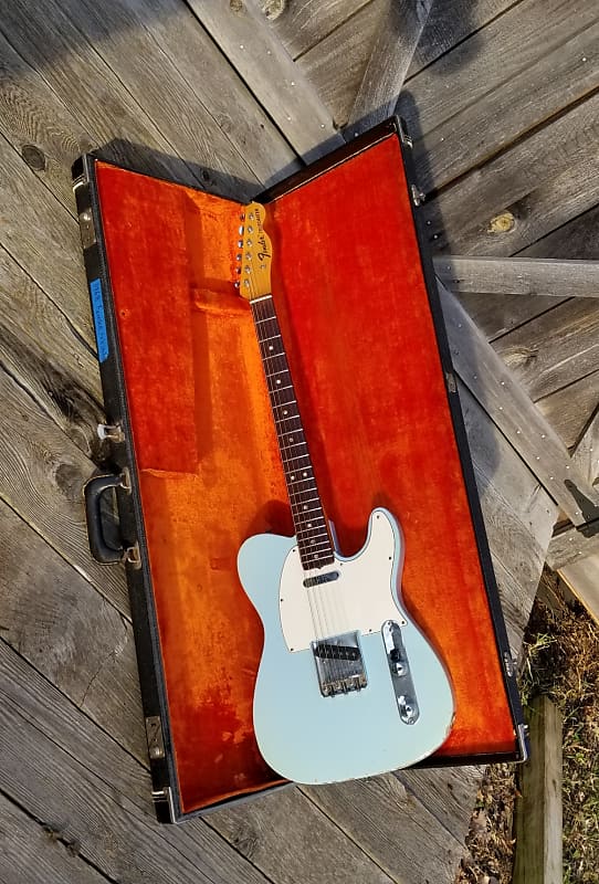 Vintage Fender Telecaster 1968 Daphne Blue Original Tele '68 | Reverb