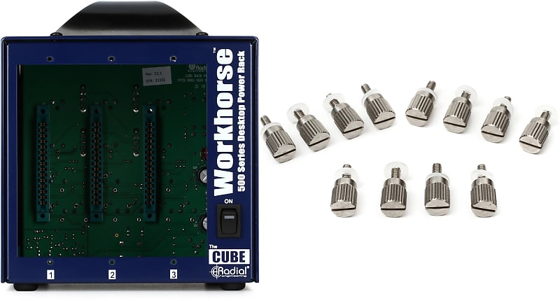 Radial Workhorse Cube 3-slot 500 Series Desktop Chassis | Reverb