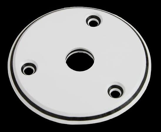 Allparts White Round Jack Plate for Flying V AP-0614-035 | Reverb