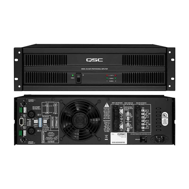 QSC ISA800TI 2 Channels 450 Watts 8 Ohms ISA Series Rackmount | Reverb