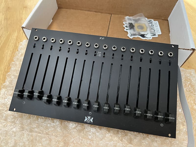 Michigan Synth Works XVI 16 channel fader bank 2021 Black | Reverb