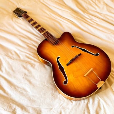 Mysterious vintage archtop jazz guitar made in Germany in | Reverb