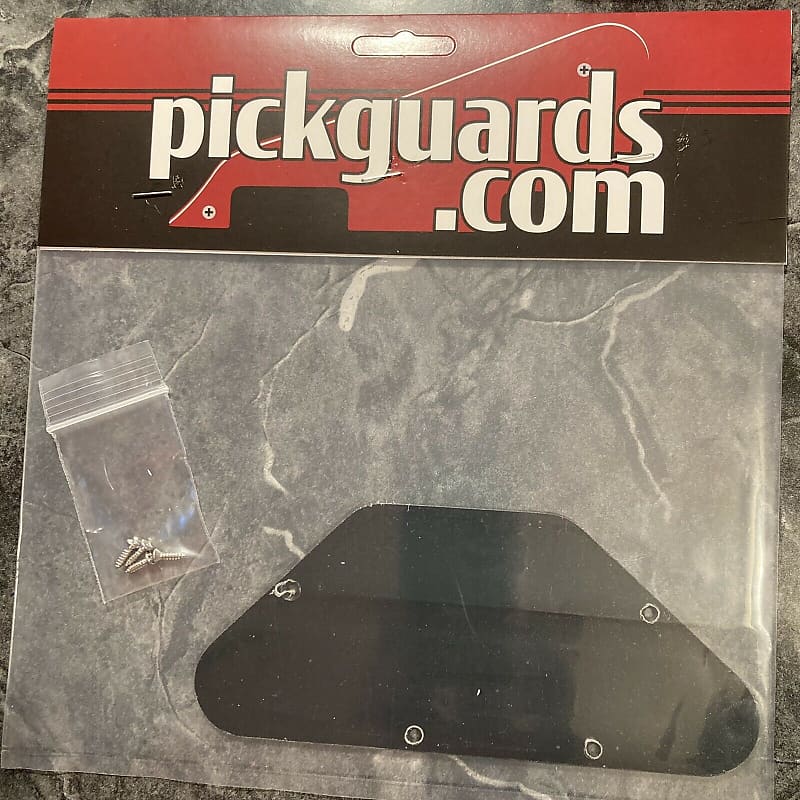 Black Plastic Control Cavity Cover Back Plate Newer Style | Reverb