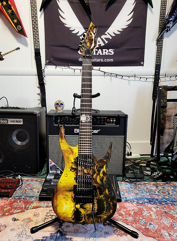 DEAN Rusty Cooley RC7X Skullz w/HSC guitar | Reverb