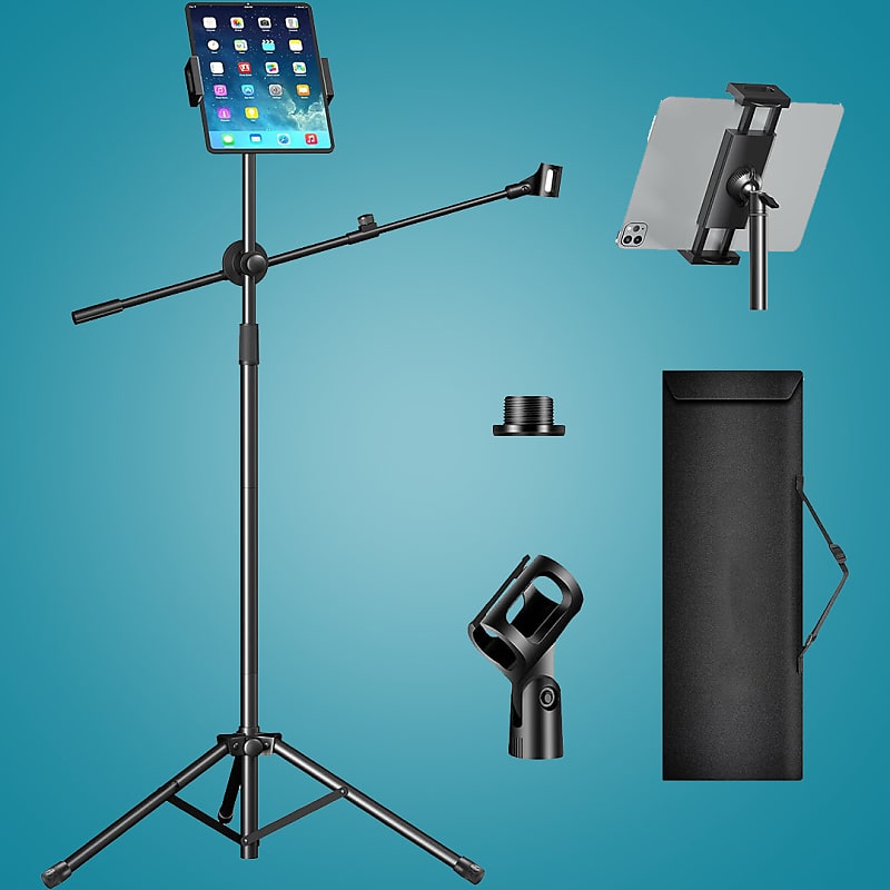 Boom Mic Stand,Microphone Stand Floor Tablet Mic Stand Tripod | Reverb
