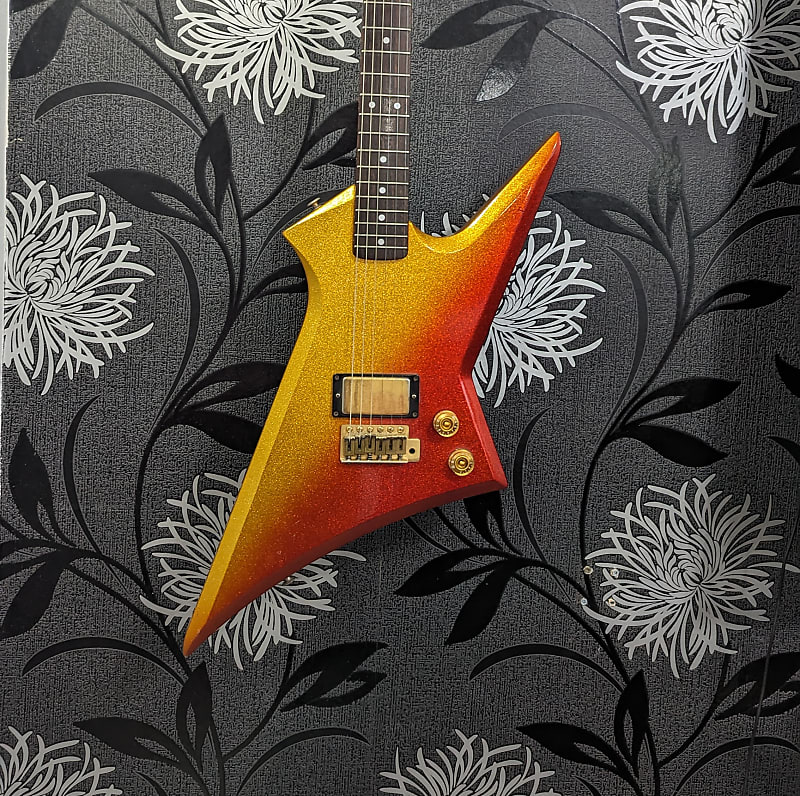 Westone Raider 1 1983 - Gold & Red Glitter. Awesome | Reverb Czechia