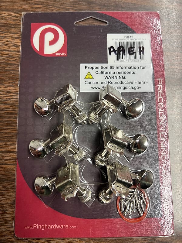 PING P2644 Silver Vintage guitar precision tuning machine 6 | Reverb