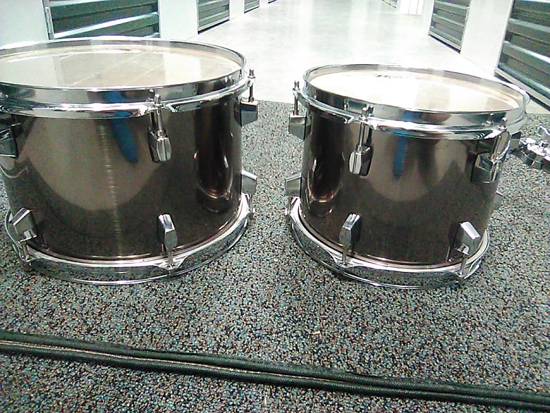 Rogers Vintage Hi & Medium Toms / Metallic Gold | Reverb