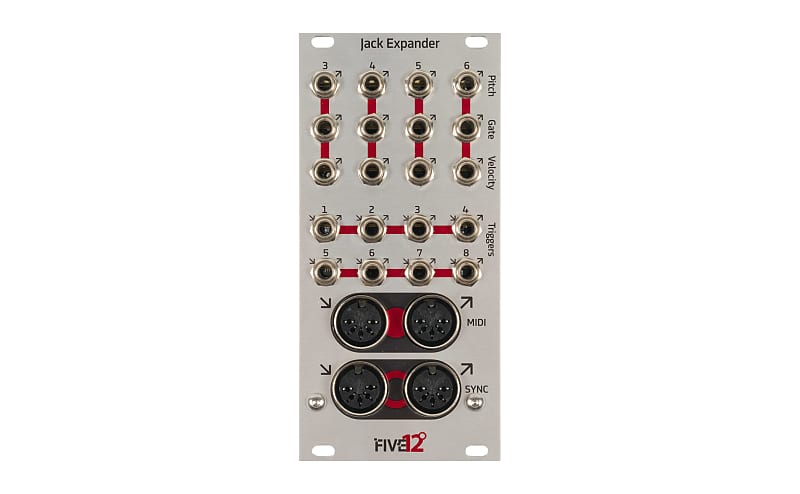 Five12 Jack Expander for Vector Sequencer (Silver) [USED] | Reverb