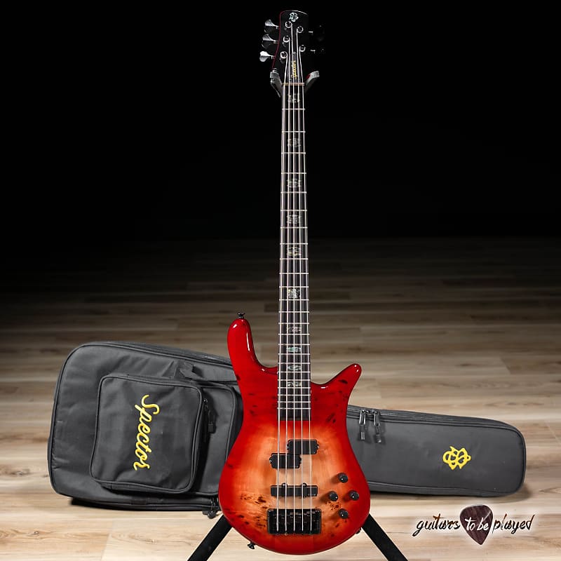 Spector Euro 5 CST 5-String EMG Bass – Natural Red Burst | Reverb