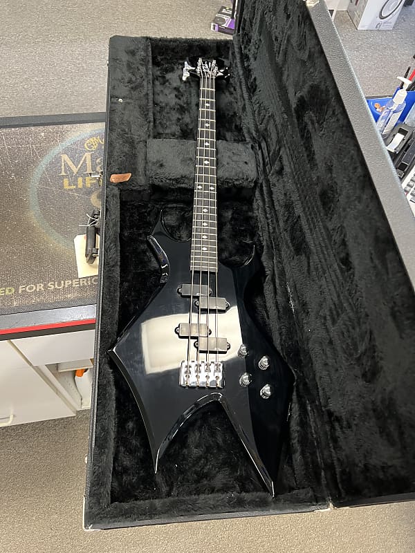 B. C. Rich Warlock Bass with hardshell case | Reverb