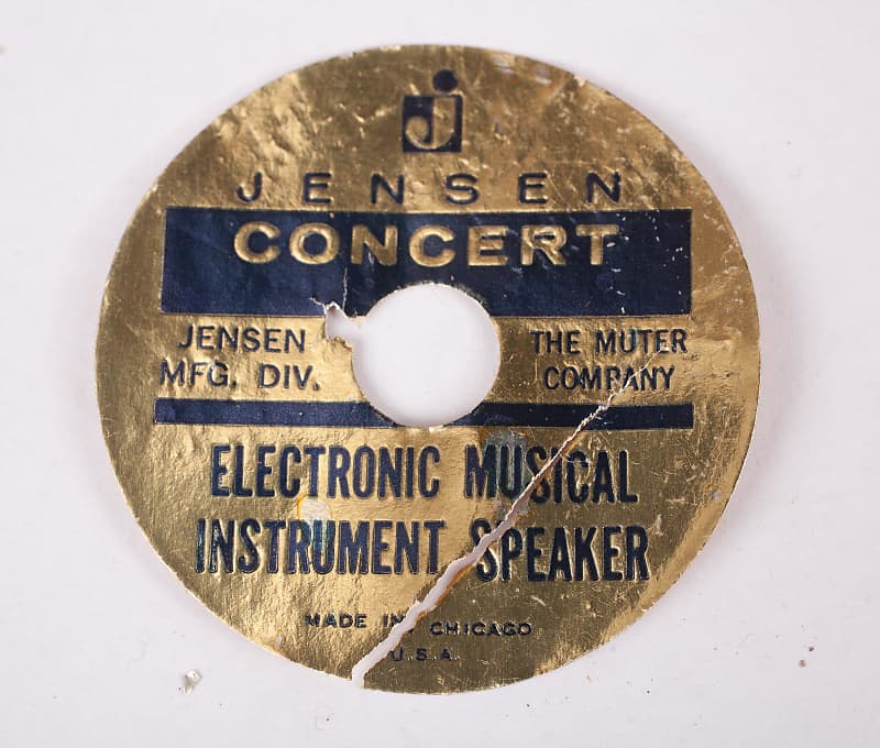 Jensen Speaker Sticker 1960's | Reverb